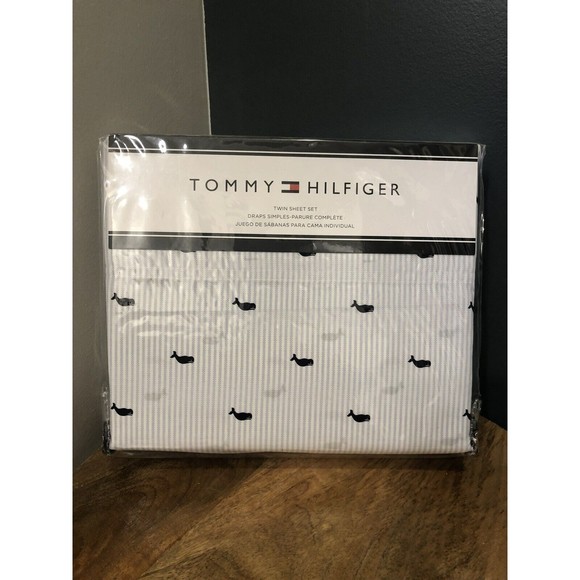 Tommy Hilfiger | Bedding | New Tommy Hilfiger 3 Pc Twin Sheet Set Blue ...